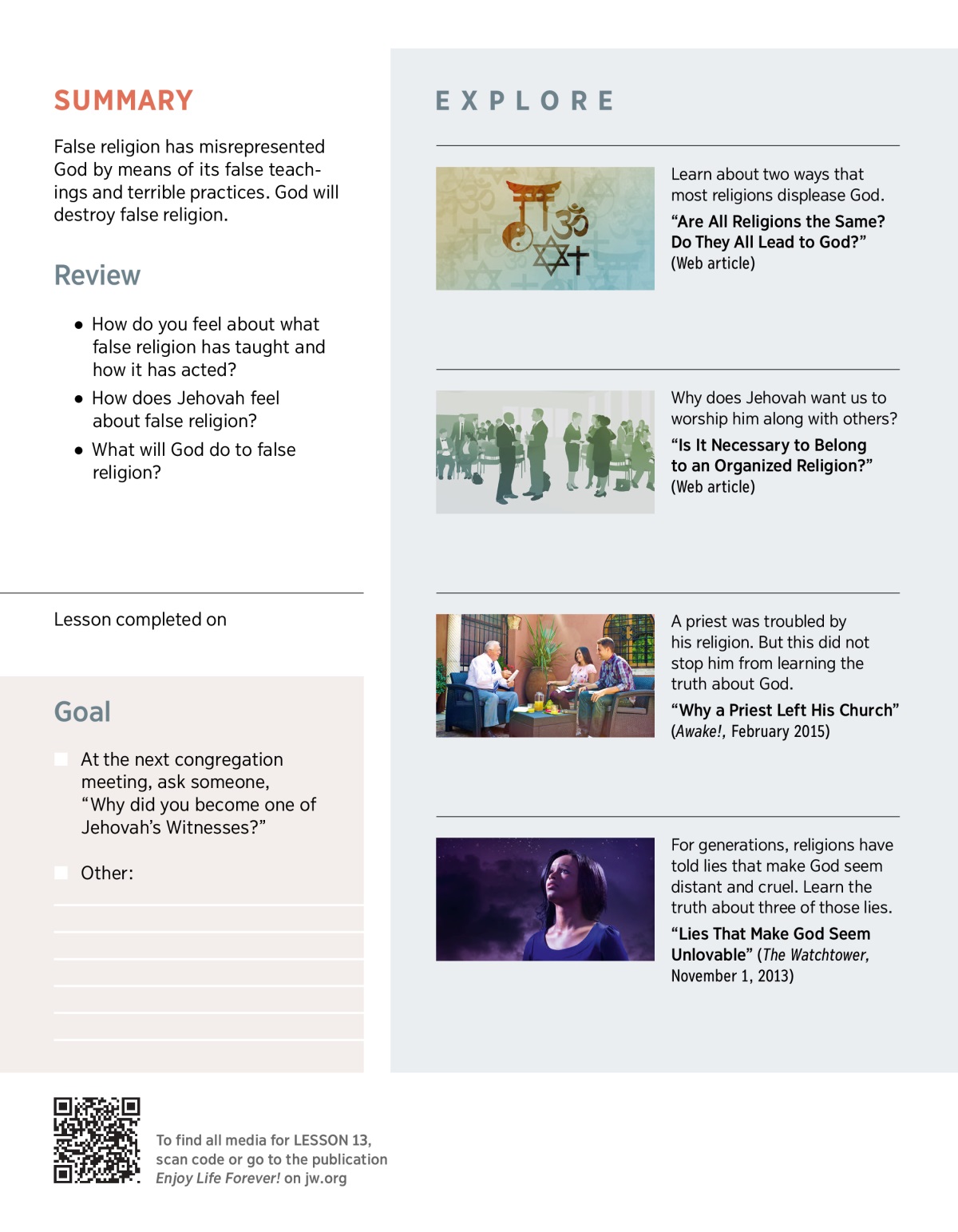 How False Religion Misrepresents God — Watchtower ONLINE LIBRARY