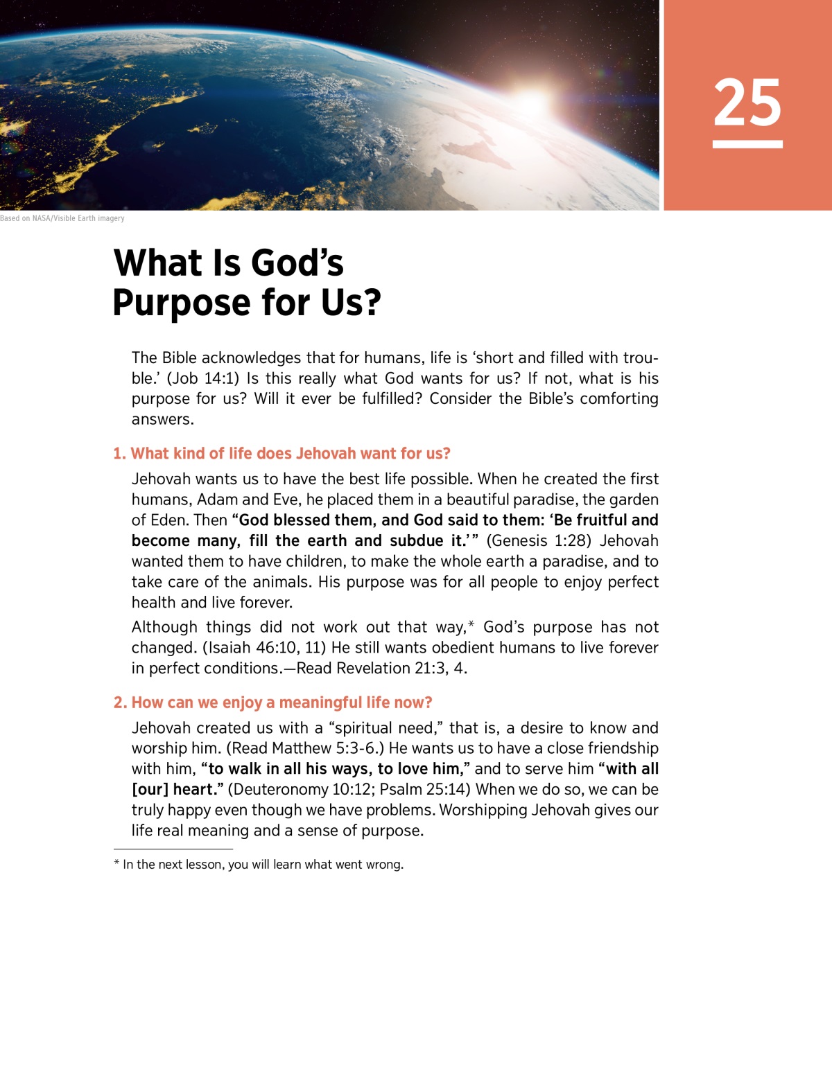 What Is God’s Purpose for Us? — Watchtower ONLINE LIBRARY