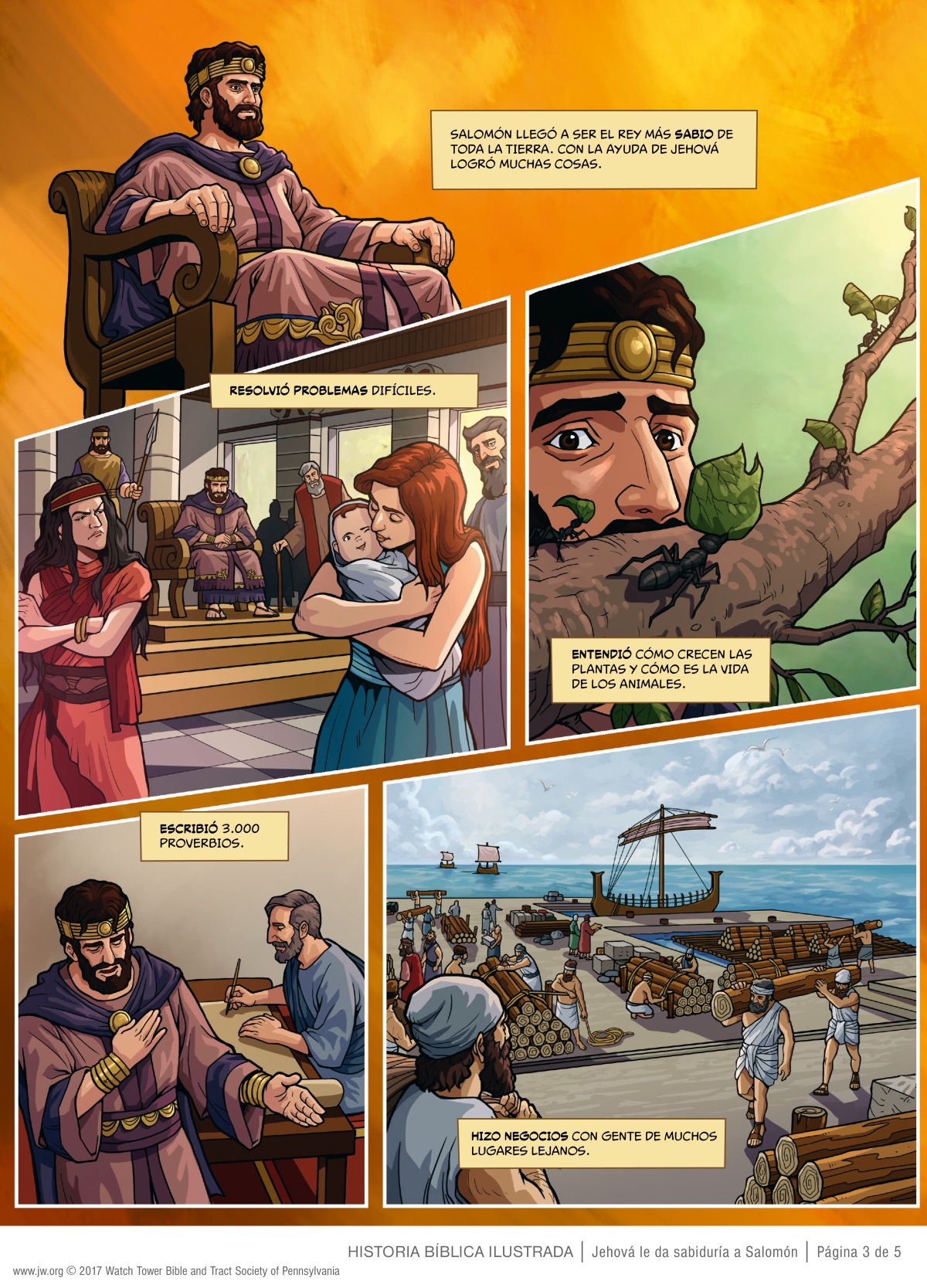 Jehová le da sabiduría a Salomón — BIBLIOTECA EN LÍNEA Watchtower