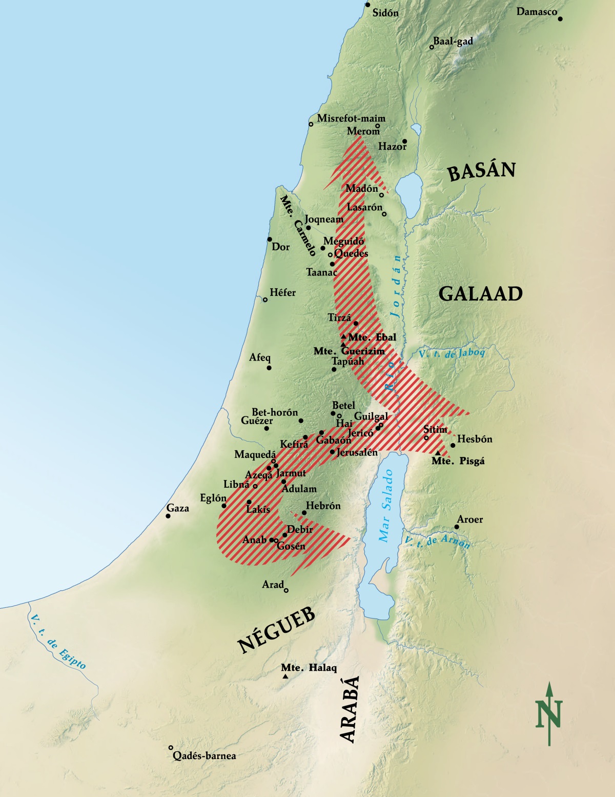 Mapa De La Tierra Prometida Mapa De La Tierra Prometida