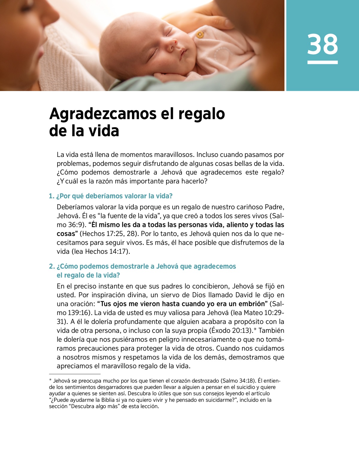 Agradezcamos el regalo de la vida — BIBLIOTECA EN LÍNEA Watchtower