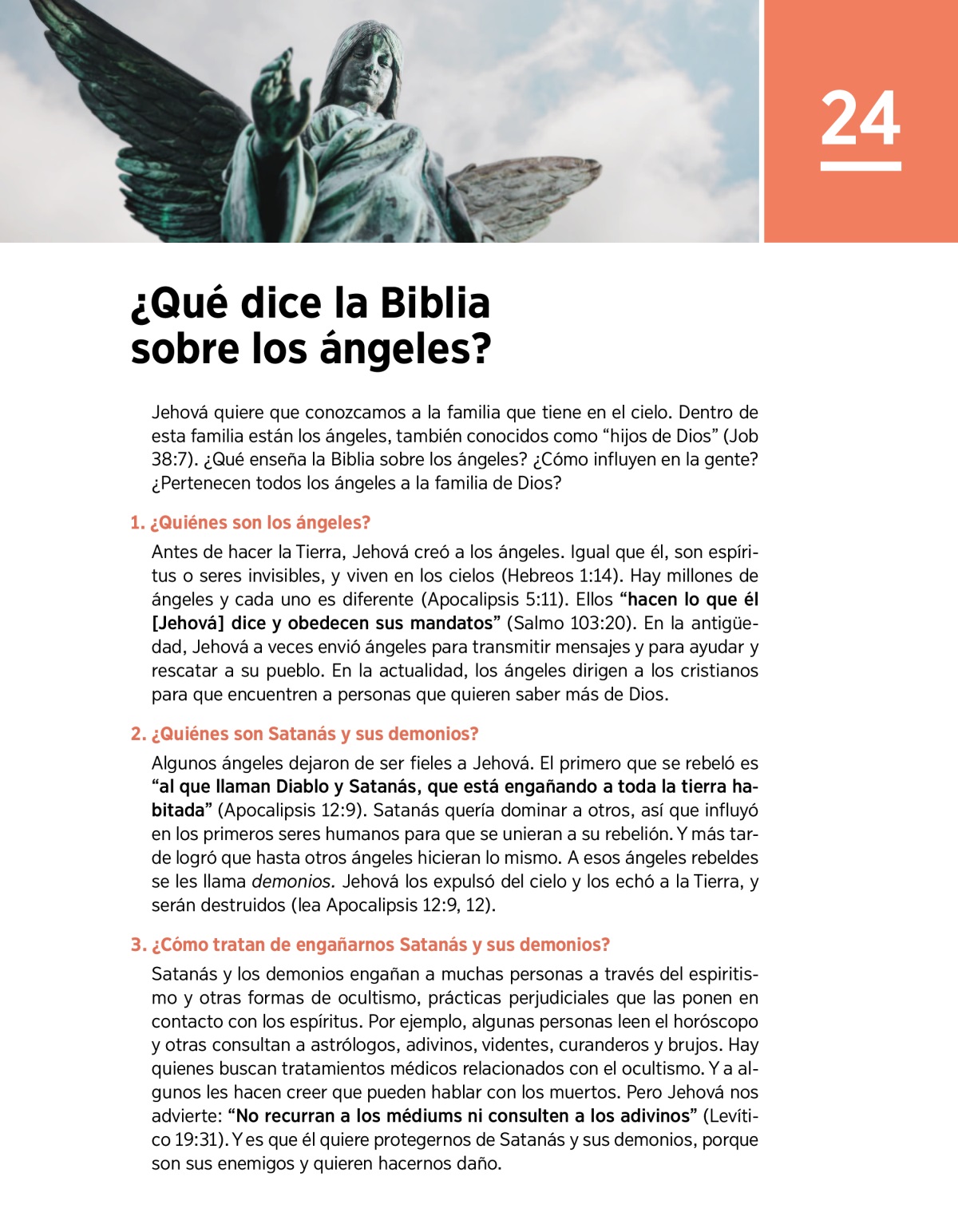 ¿Qué dice la Biblia sobre los ángeles? — BIBLIOTECA EN LÍNEA Watchtower