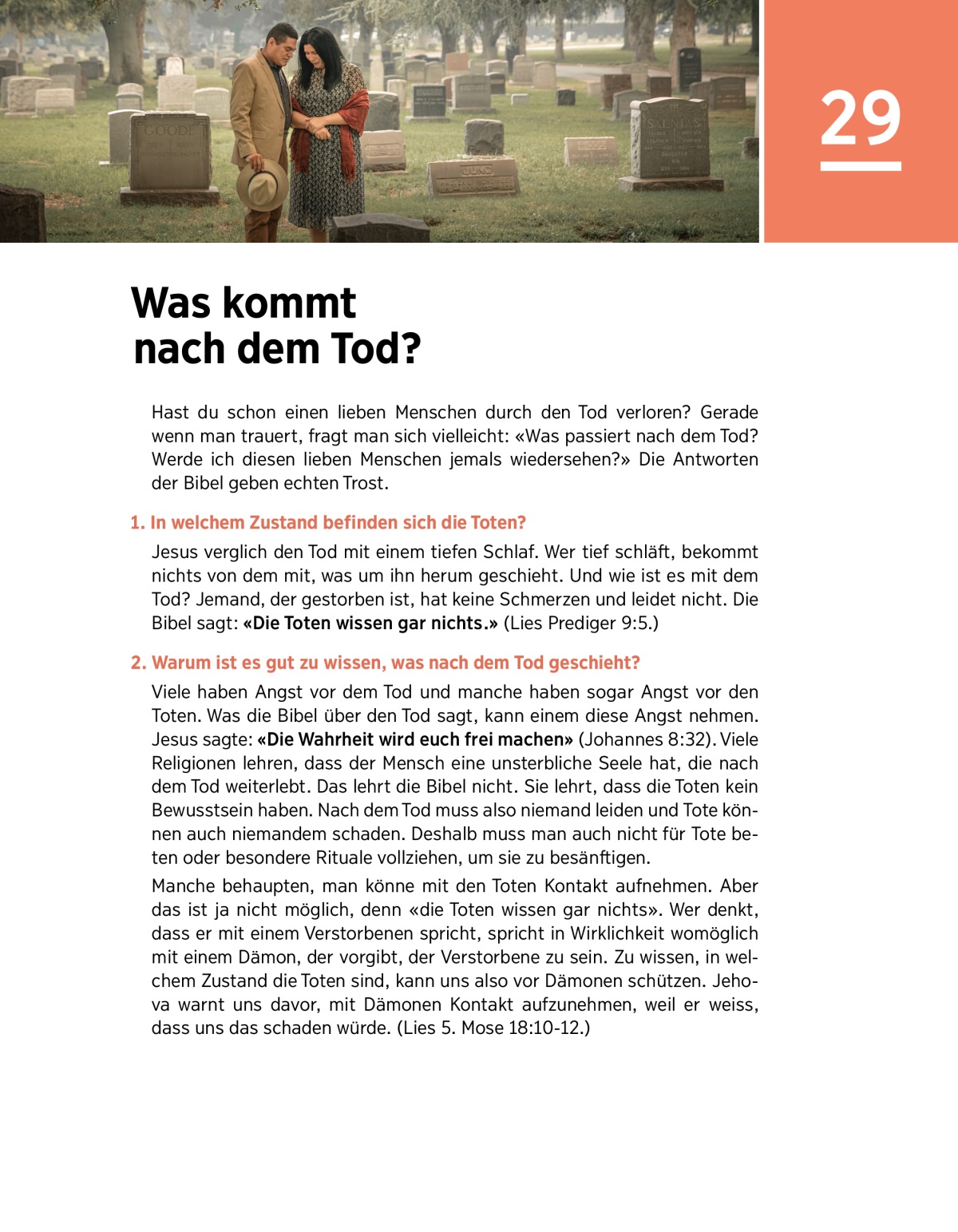Was kommt nach dem Tod? — Wachtturm ONLINE-BIBLIOTHEK