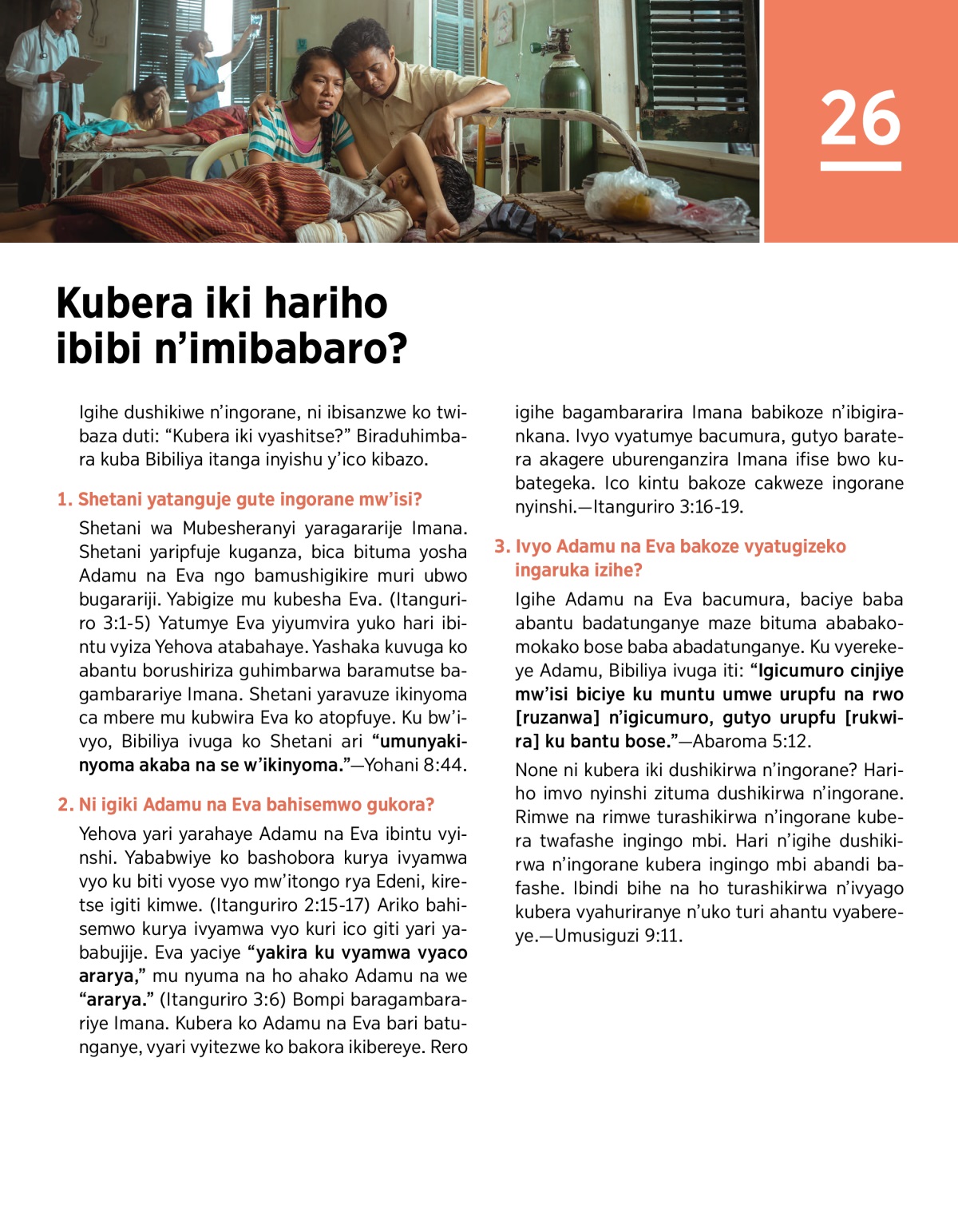 Kubera iki hariho ibibi n’imibabaro? — ICEGERANYO C'IBITABU CO KURI ...